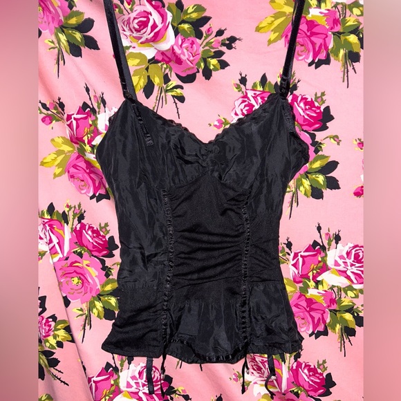 Guess | Tops | Guess 0 Silk Lace Cami Tank Top Vintage 90s Pinup ...